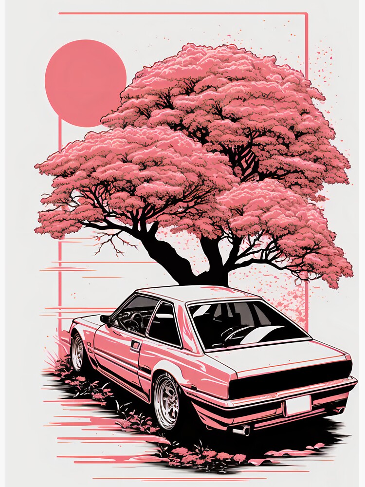 "Vintage cherry blossom tree car design" Stickerundefined by Iba95 ...