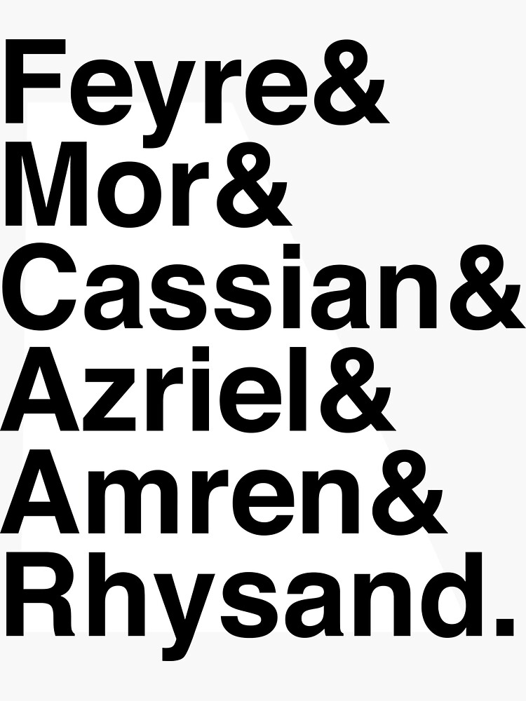 "Feyre & Mor & Cassian & Azriel & Amren & Rhysand: ACOTAR, ACOMAF ...
