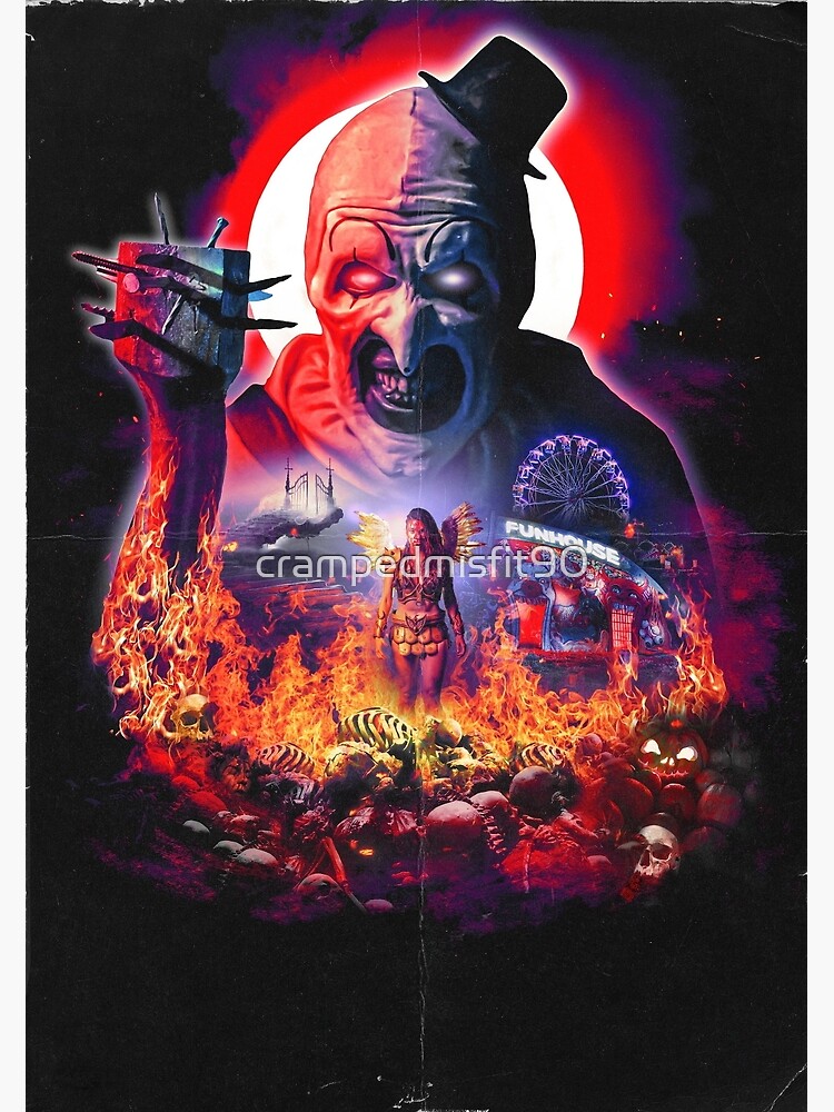 "Terrifier 2 Art The Clown Textless Poster" Photographic Print for Sale ...