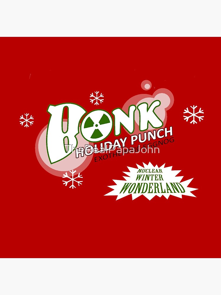 "Festive Bonk Atomic Punch (RED)" Clock for Sale by TheRealPapaJohn ...