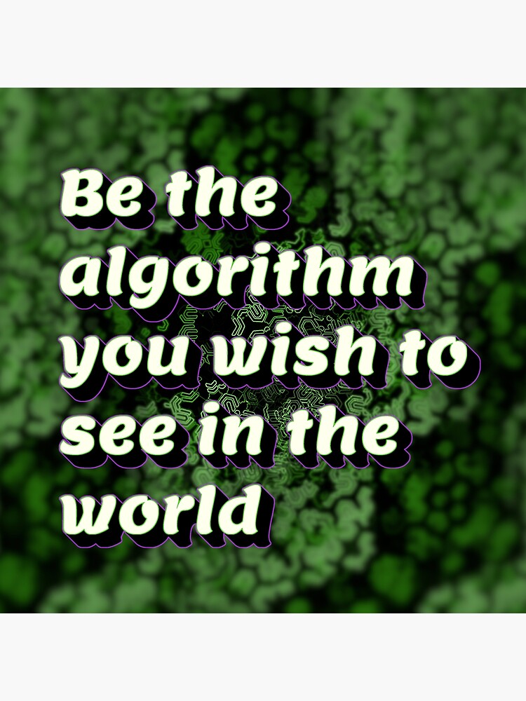 "The algorithm" Poster for Sale by idk5w | Redbubble