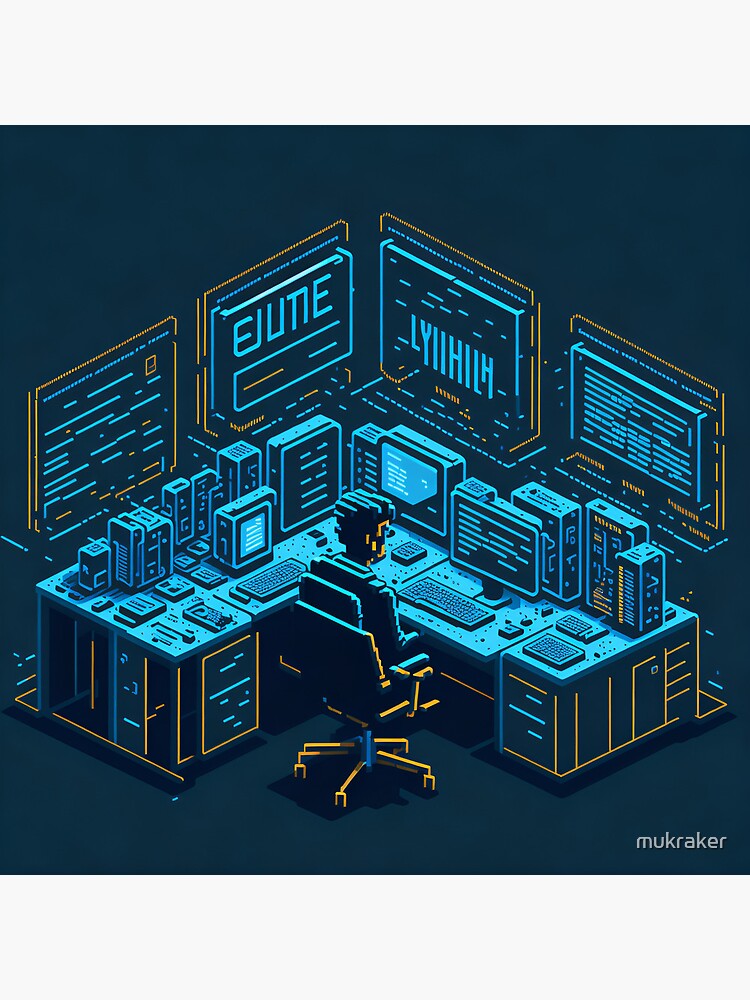 "Cyber Security SOC Pixel Art Style" Poster for Sale by mukraker ...