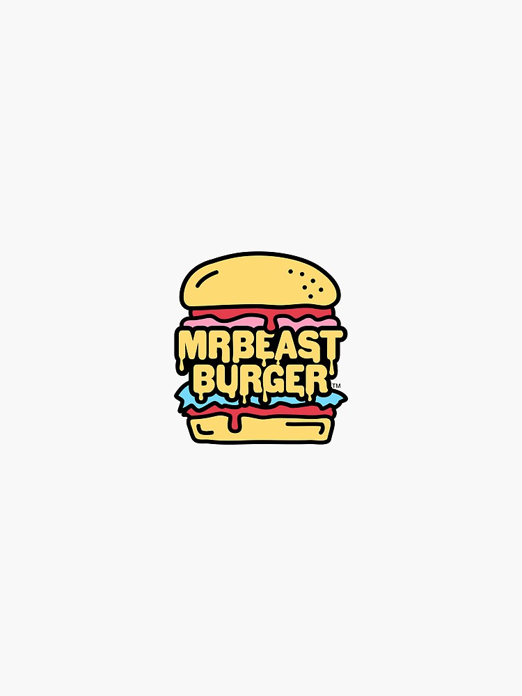 "Mr Beast Burger Logo" Sticker for Sale by Aaron408 | Redbubble