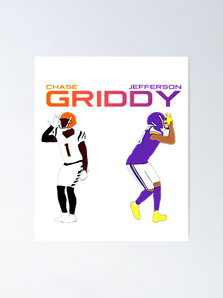 The Griddy Duo Justin Jefferson And Jamarr Chase Poster