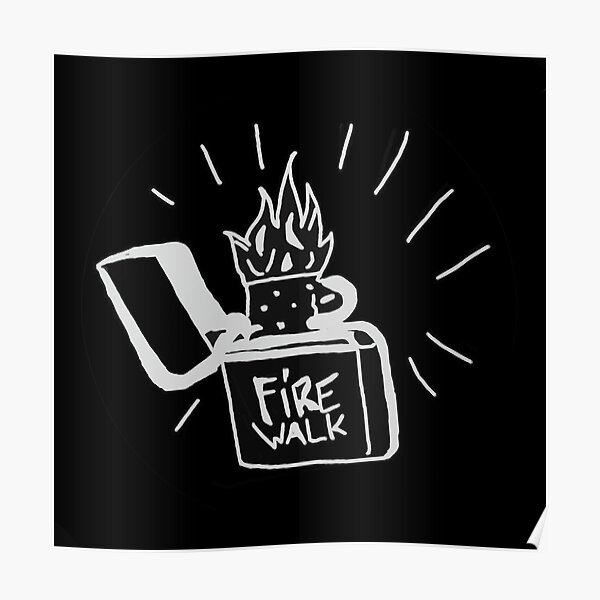 Poster « FIREWALK Briquet logo », par mavisshelton | Redbubble
