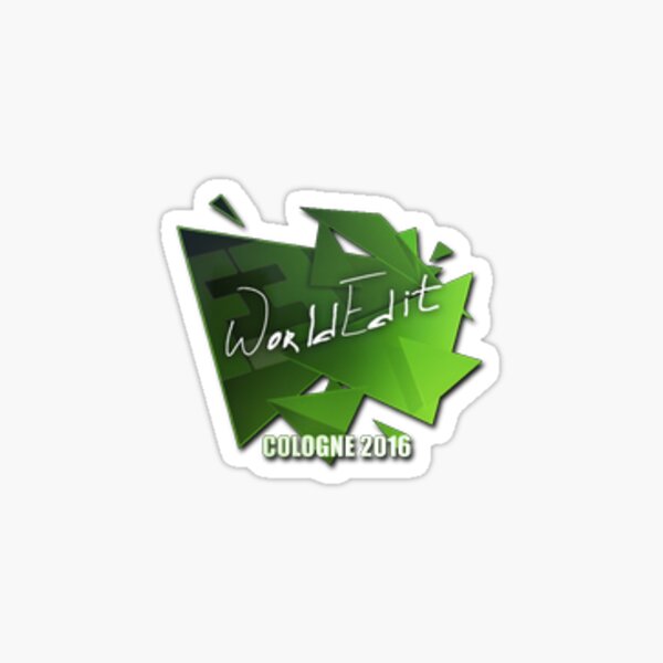 "WorldEdit ESL One Cologne 2016" Sticker by Adamanda | Redbubble