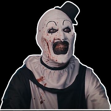 "Art the Clown Terrifier" Sticker for Sale by c0mat | Redbubble