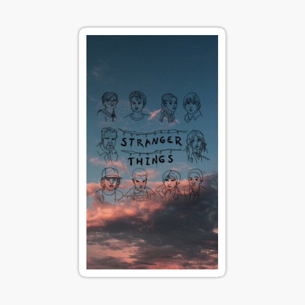 "STRANGER THINGS - STICKERS" Sticker by GucciiGang | Redbubble