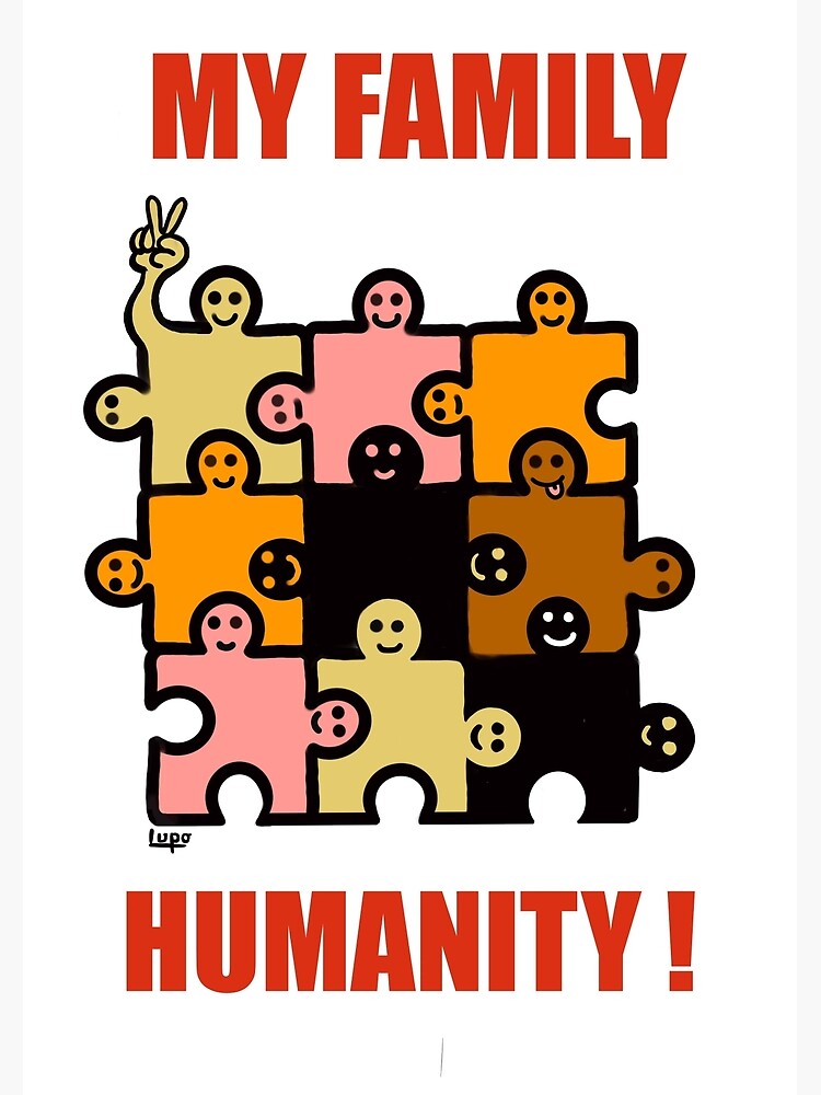 "Anti-racism, tolerance," Poster by Lupo80 | Redbubble