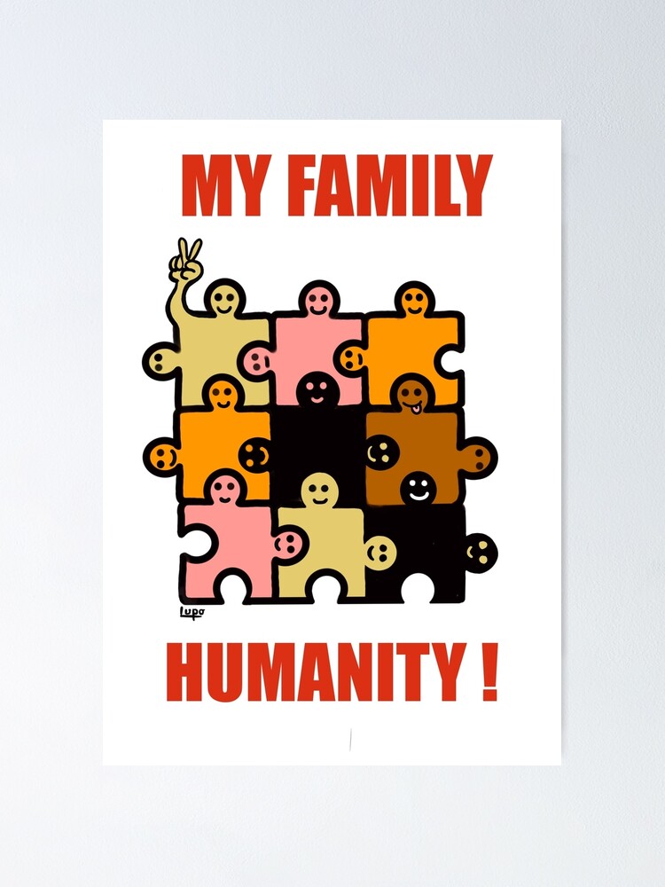 "Anti-racism, tolerance," Poster by Lupo80 | Redbubble