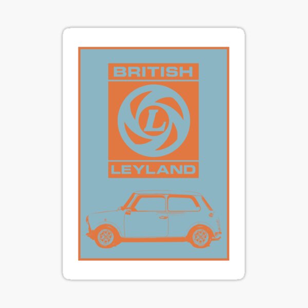 "Mini British Leyland car print" Sticker for Sale by RobertTaylorPri ...