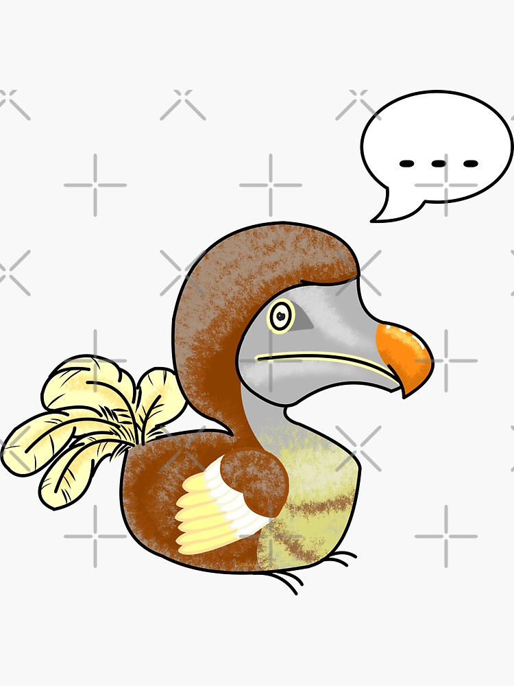 "Cute and Funny Dodo Bird" Sticker for Sale by DynieKid | Redbubble