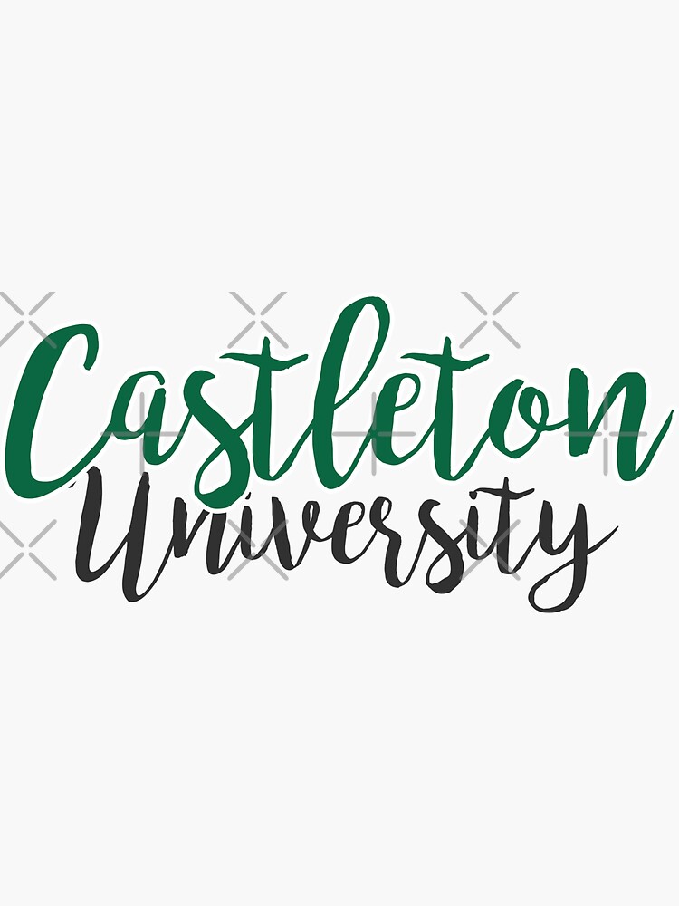 "Castleton University" Sticker for Sale by mynameisliana | Redbubble