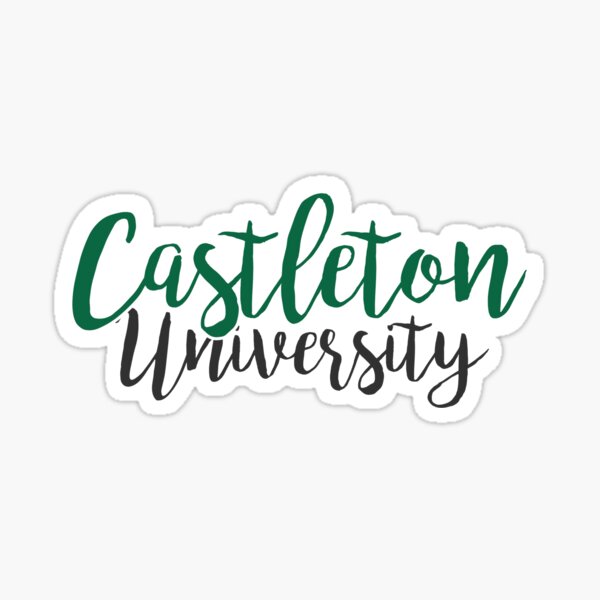 "Castleton University" Sticker for Sale by mynameisliana | Redbubble