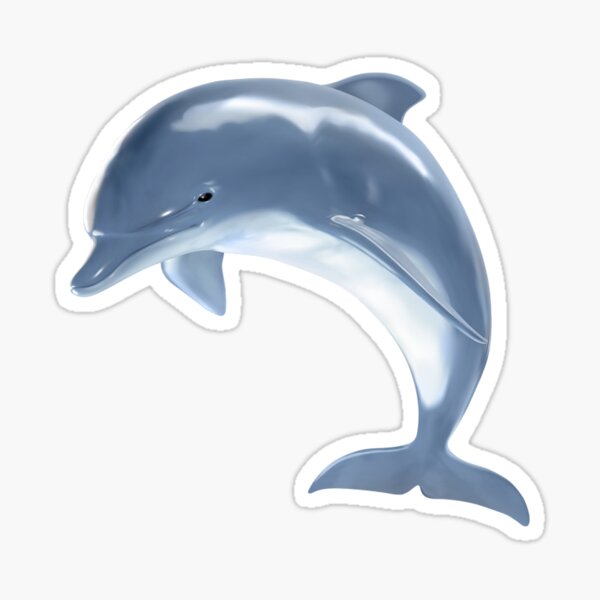 "Cyber Dolphin " Sticker for Sale by cinlali | Redbubble