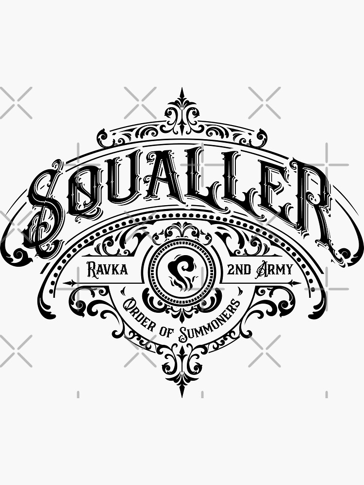 "Shadow and Bone: Squaller (monochrome)" Sticker for Sale by ...