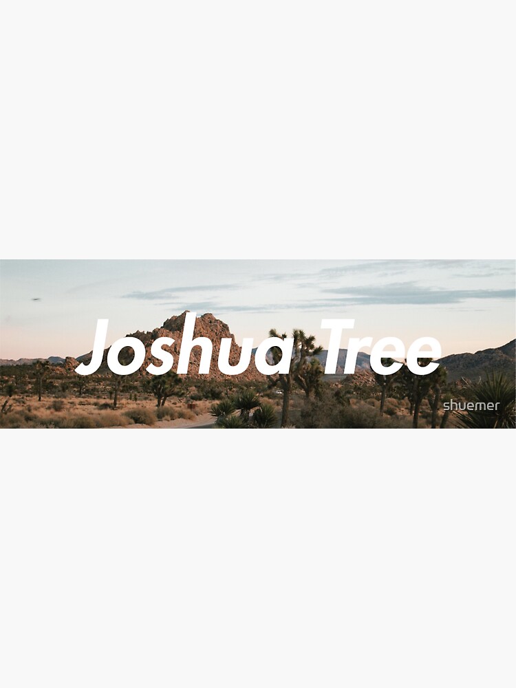 "Joshua Tree Banner" Sticker by shuemer | Redbubble