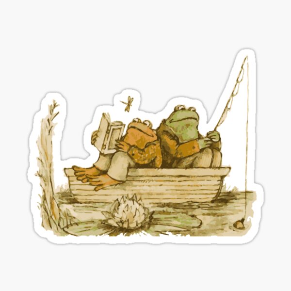 "Frog and toad" Sticker for Sale by Ratazin | Redbubble