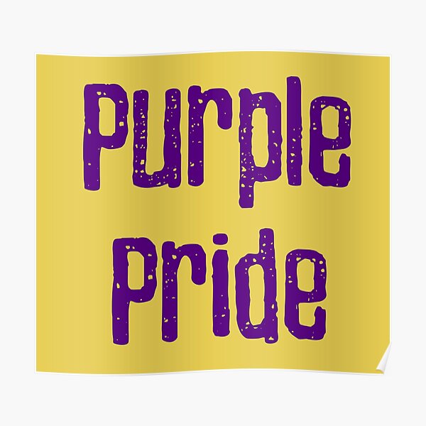 "Purple Pride" Poster for Sale by Cbakke | Redbubble