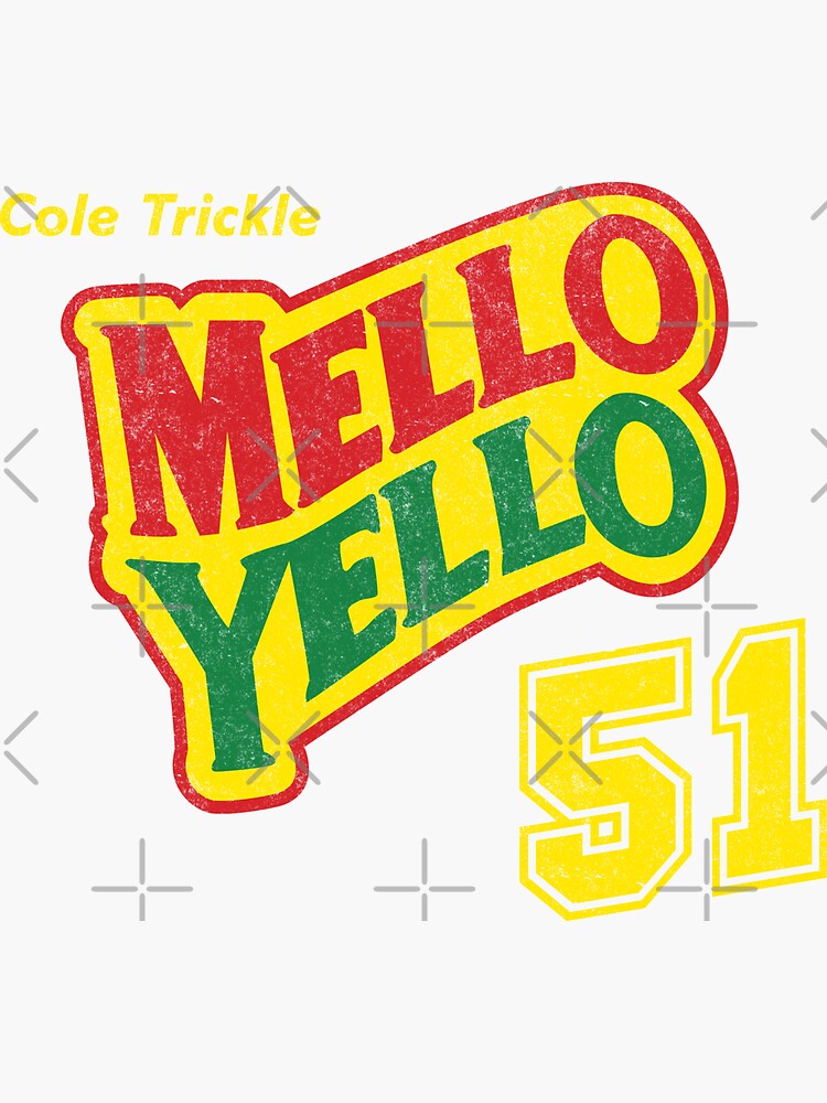 "Mello Yello - Cole Trickle #51 - vintage logo" Sticker for Sale by ...