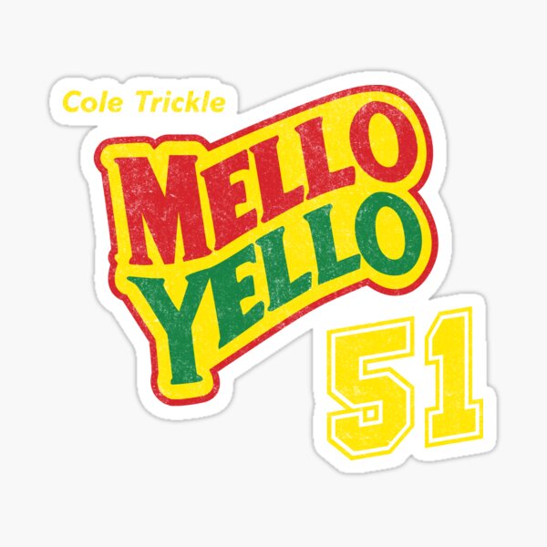 "Mello Yello - Cole Trickle #51 - vintage logo" Sticker for Sale by ...