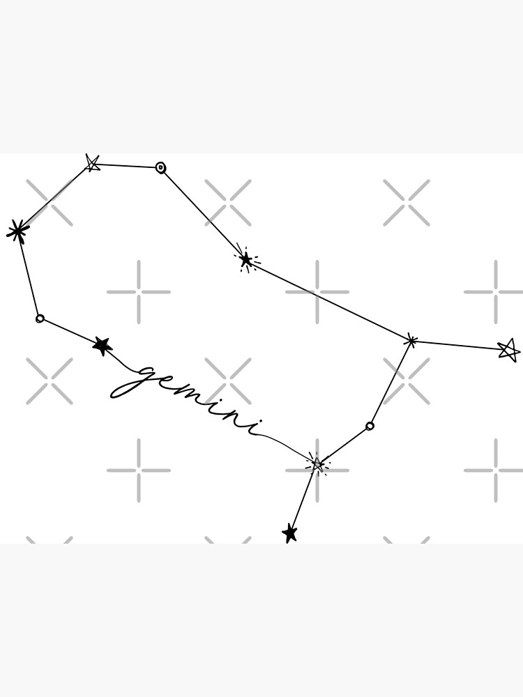 "Gemini Constellation Zodiac Drawing Sticker" Poster for Sale by ...
