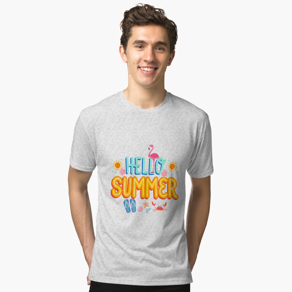 "Hello Summer" Sticker for Sale by GJ-Creations | Redbubble