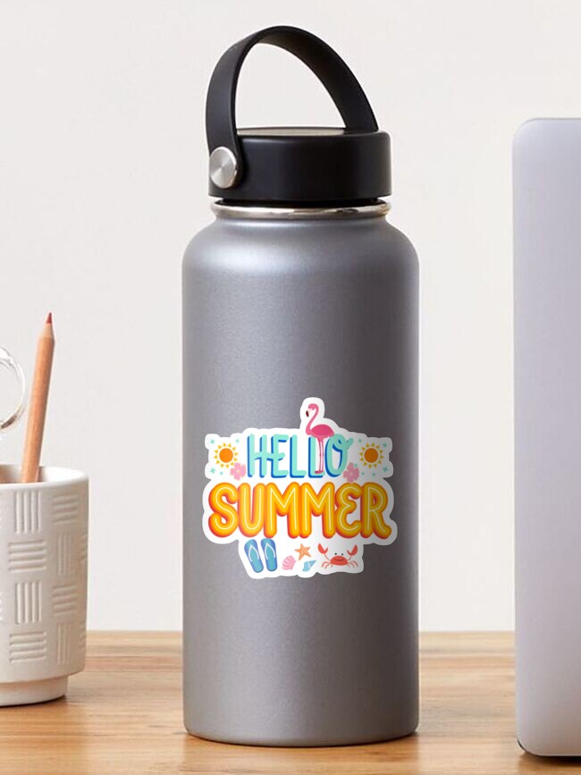 "Hello Summer" Sticker for Sale by GJ-Creations | Redbubble