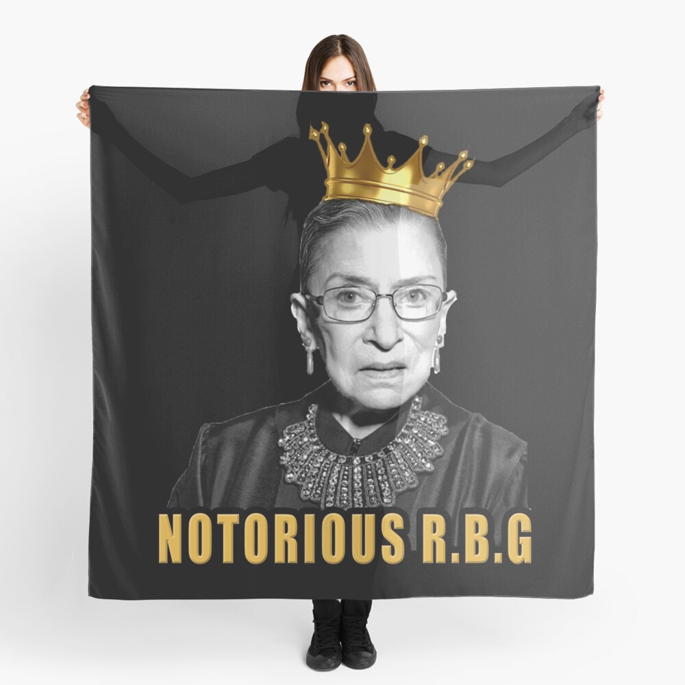"The Notorious Ruth Bader Ginsburg (RBG)" Scarf for Sale by ...