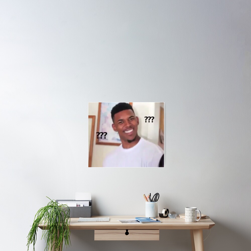 Confused guy meme" Poster for Sale by Carou | Redbubble