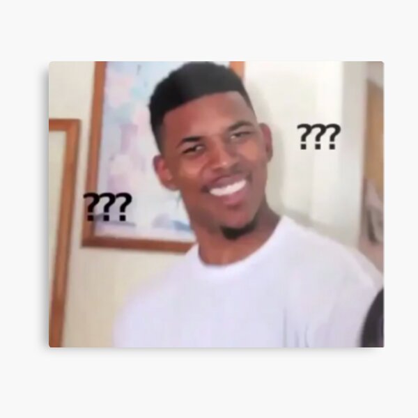 Confused guy meme" Metal Print by Carou | Redbubble