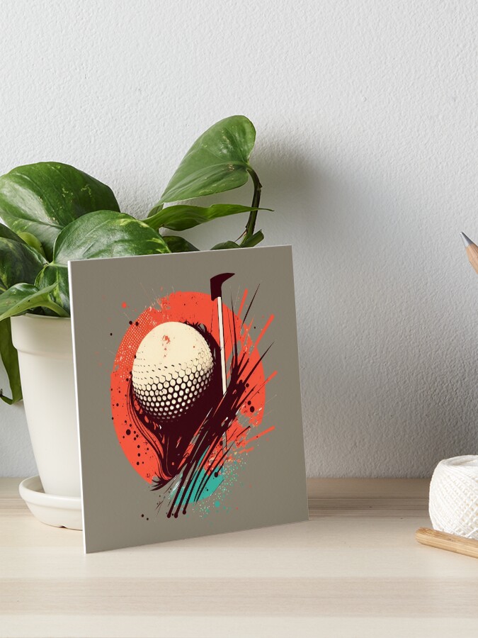 "Golf theme" Art Board Print for Sale by UrbanHedgehog | Redbubble