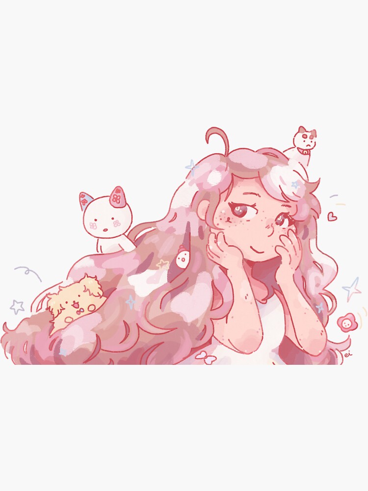 "Bee And PuppyCat - Bee with little friends" Sticker for Sale by ...