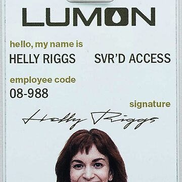 "Severance series lumon industries HELLY RIGGS Badge fan works graphic ...
