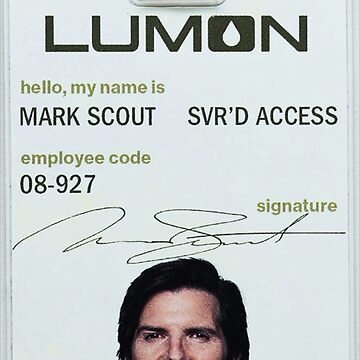 "Severance series lumon industries MARK SCOUT Badge fan works graphic ...