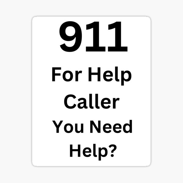 "911" Sticker for Sale by Diggem24 | Redbubble