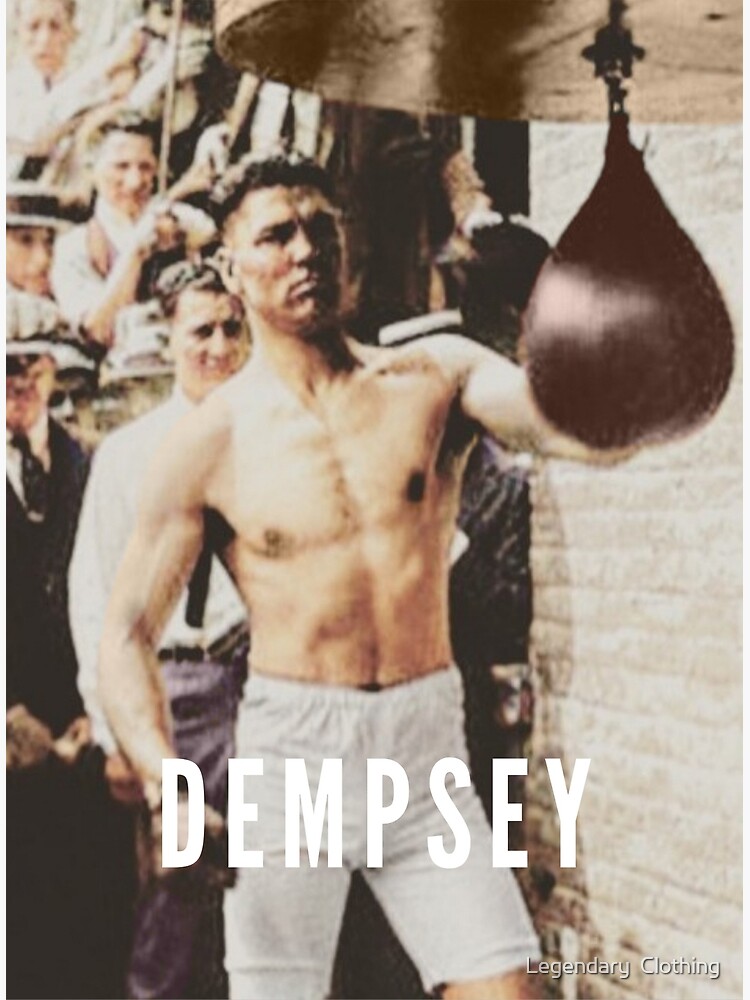 Jack Dempsey Workout - Boxing Legend Colorized Premium Matte Vertical ...