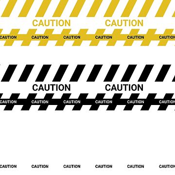 "Caution warning hazard stripes 3 Set" Stickerundefined by Arez Xzan ...