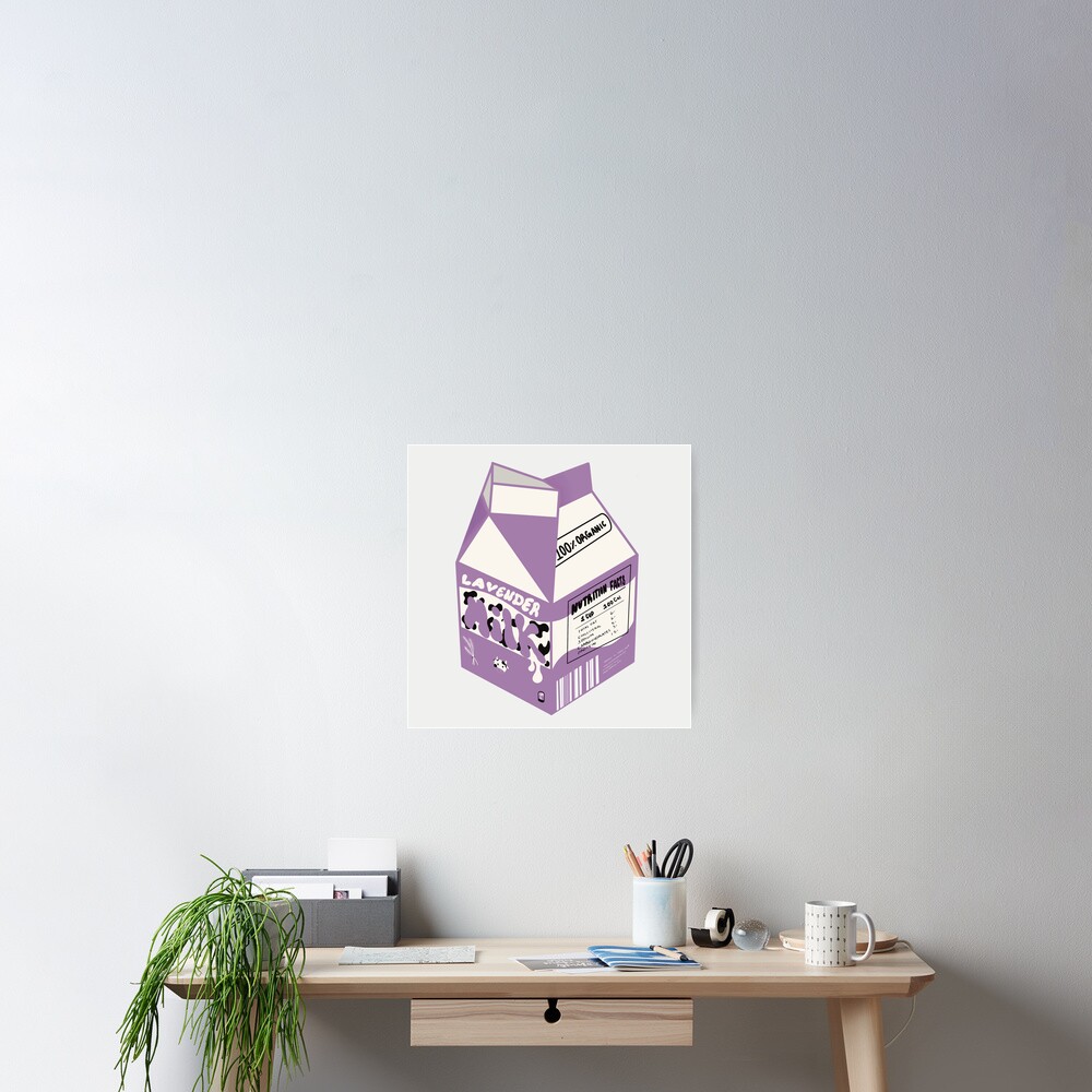 "Purple Milk Carton" Sticker for Sale by vaquita1 | Redbubble