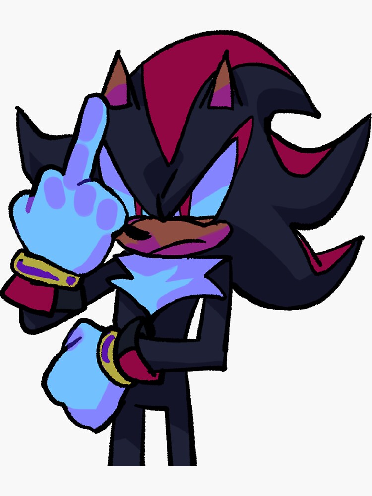 "shadow flipping off your enemies" Sticker for Sale by maryvenom ...