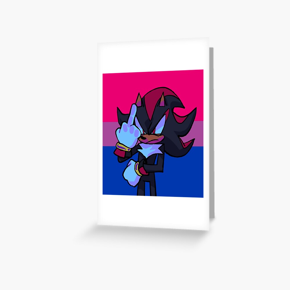 "bisexual flag shadow flipping off your enemies" Sticker for Sale by ...