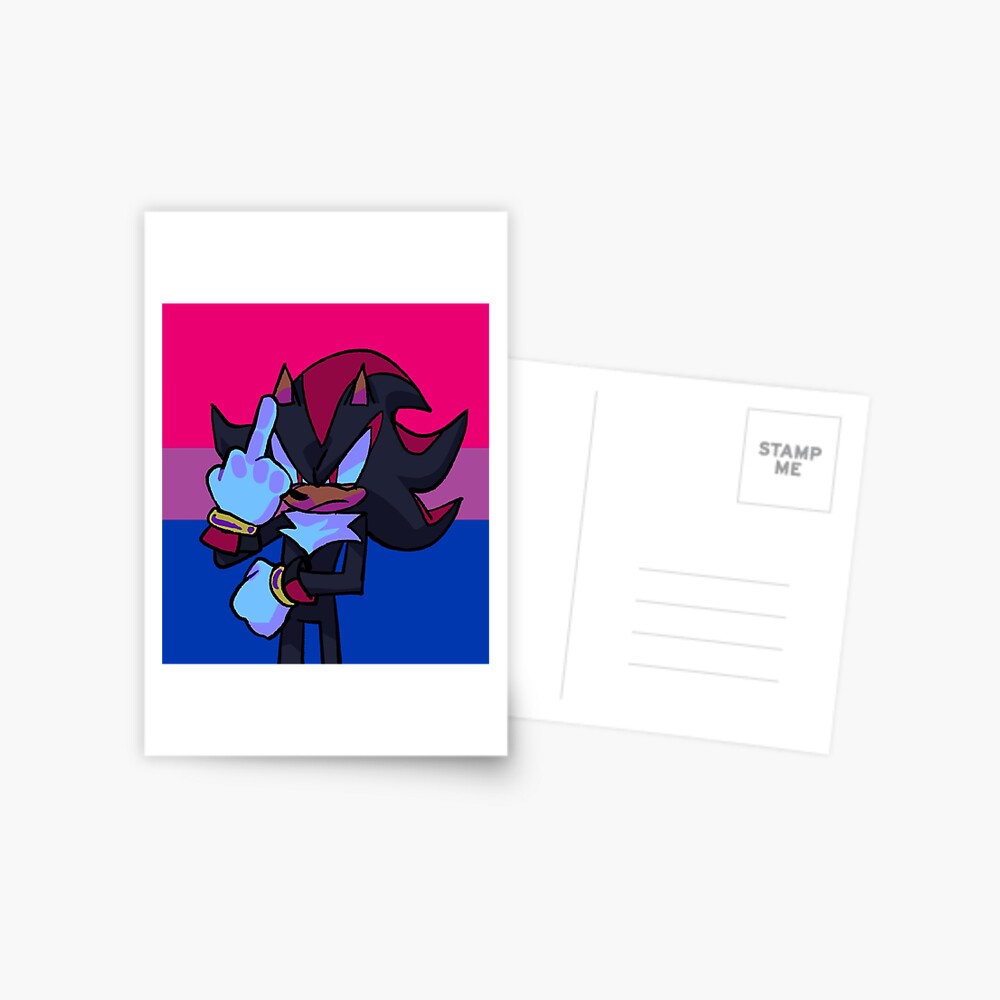 "bisexual flag shadow flipping off your enemies" Sticker for Sale by ...