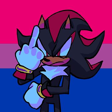 "bisexual flag shadow flipping off your enemies" Sticker for Sale by ...