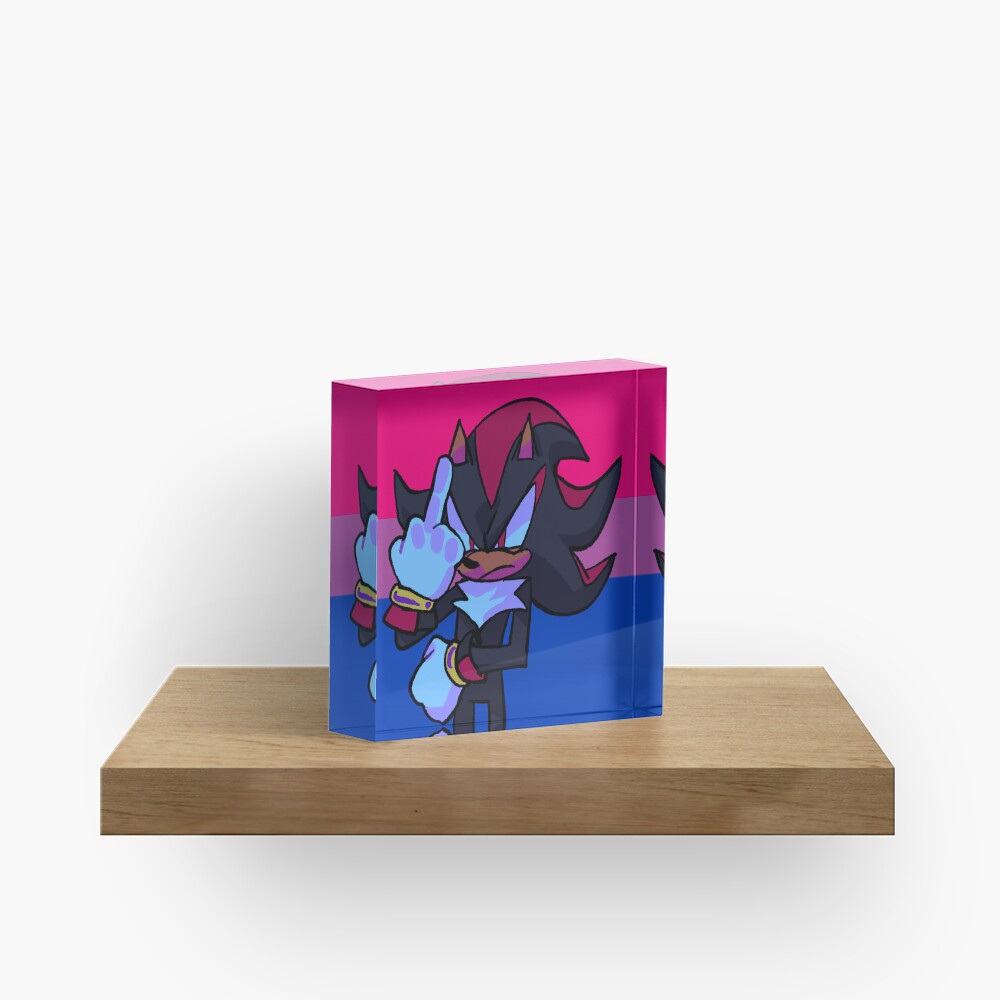 "bisexual flag shadow flipping off your enemies" Sticker for Sale by ...