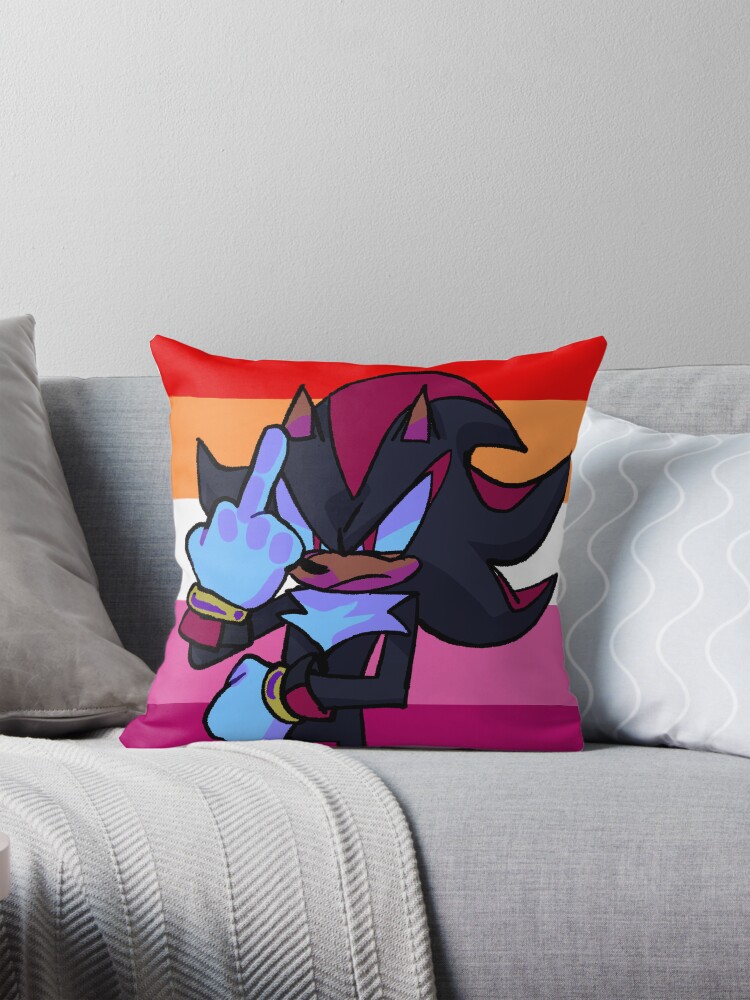 "lesbian flag shadow flipping off your enemies" Sticker for Sale by ...