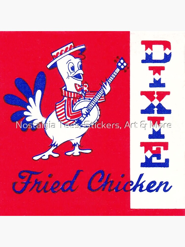 "Dixie Fried Chicken Matchbook Logo" Sticker for Sale by Nostalgia Tees ...