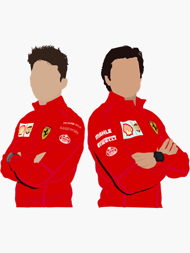 "Carlos Sainz & Charles Leclerc" Sticker for Sale by TigerWoodsd ...