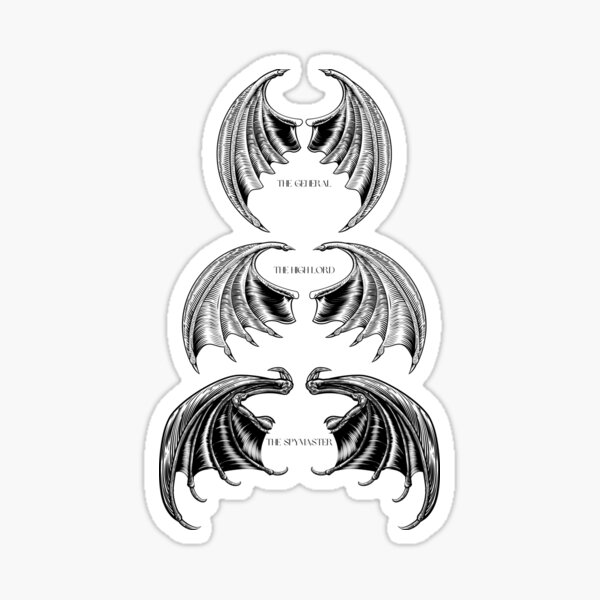 "Bat Boy Wings | ACOTAR" Sticker for Sale by rookiedesign-co | Redbubble