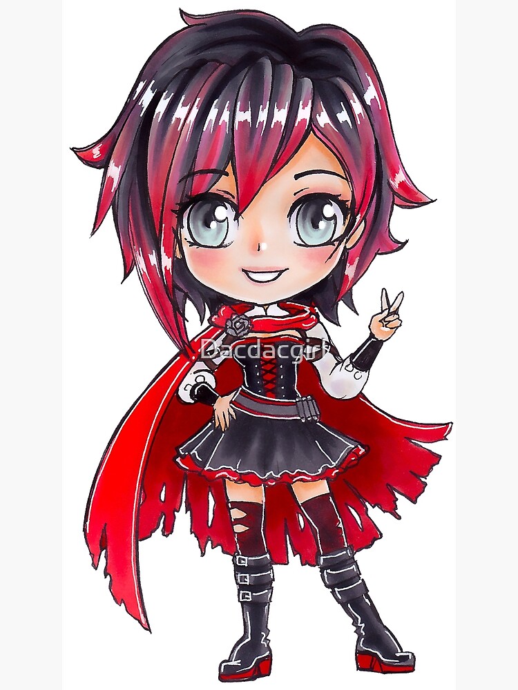 "Ruby Rose Chibi" Poster by Dacdacgirl | Redbubble