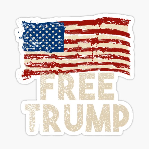 "Free Trump, free donald trump " Sticker for Sale by rachimariposa ...